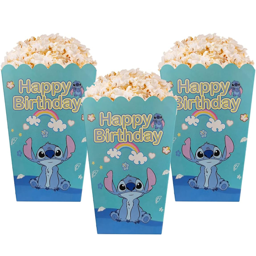 Lilo & Stitch Party Popcorn Boxes - 12-Piece for memorable celebration ...
